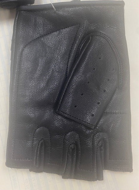 #9093 Men's / Ladies' Unisex Fingerless Leather Riding Glove – Bristol ...